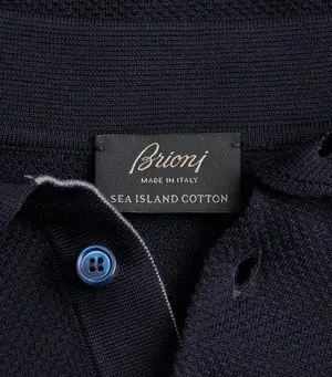 Brioni Cotton Contrast-stitch Polo Shirt