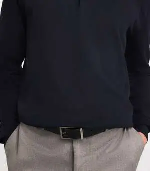 Brioni Cotton Contrast-stitch Polo Shirt
