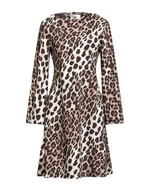 COMPAGNIA ITALIANA Leopard Print Mini Dress