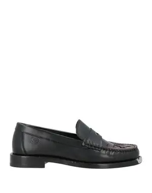 Sandro Glossed-leather Penny Loafers