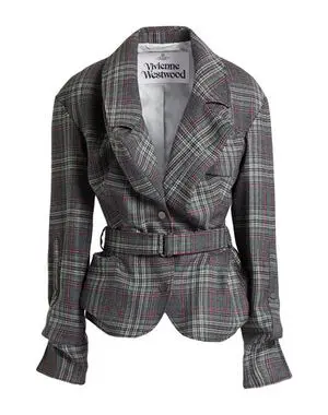 VIVIENNE WESTWOOD Glen Plaid Virgin Wool Blazer