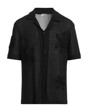 Sandro Shirt Ivory Size Polyester, Cotton - Black