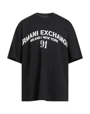 Armani Exchange T-shirt Size Pima Cotton - Black