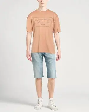 Giorgio Armani T-shirt Camel Size Cotton - Beige