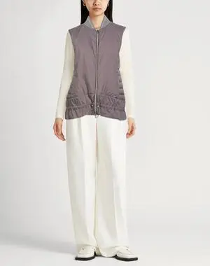 Herno Quilted Vest With Knitted Trims