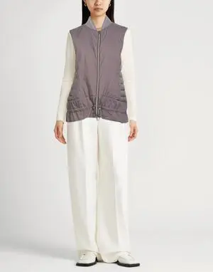 Herno Quilted Vest With Knitted Trims