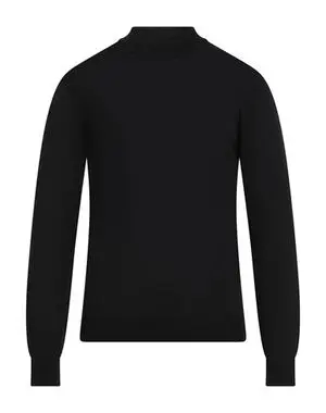 GIOFERRARI Merino Wool Mock Neck Sweater - Black