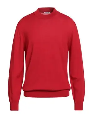 GIOFERRARI Merino Wool Mock Neck Sweater - Red