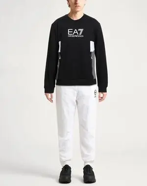 EA7 Cotton-blend French Terry Sweatshirt - Black