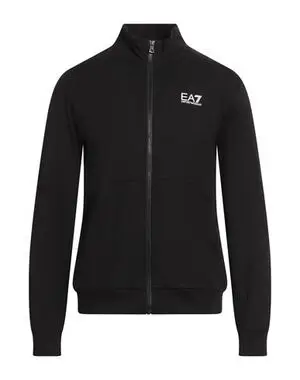 EA7 Cotton-elastane Sweatshirt - Black