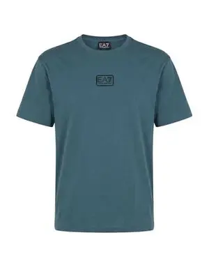 EA7 Man T-shirt Deep Teal Size Xl Cotton Deep Teal