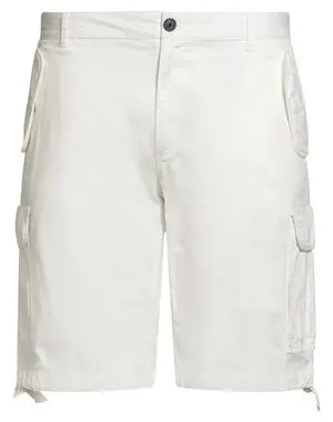 LIU •JO MAN Shorts & Bermuda Shorts Military Cotton, Elastane - Off White