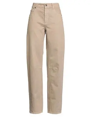 Brunello Cucinelli Cotton Viscose Polyester Jeans - Beige