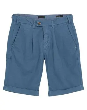 LIU •JO MAN Cotton-elastane Bermuda Shorts - Blue