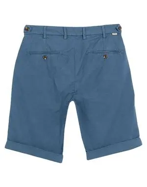 LIU •JO MAN Cotton-elastane Bermuda Shorts - Blue