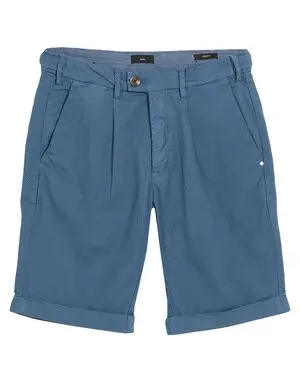 LIU •JO MAN Cotton-elastane Bermuda Shorts - Blue