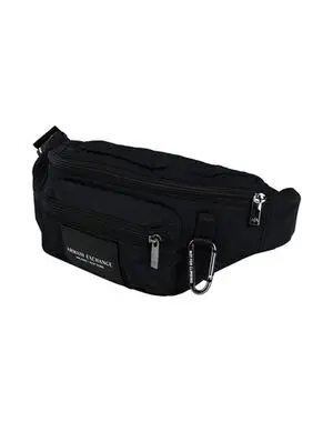 Armani Exchange Belt Bag In Polyamide And Polyester - Black