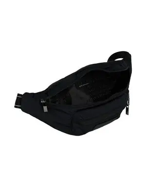 Armani Exchange Belt Bag In Polyamide And Polyester - Black