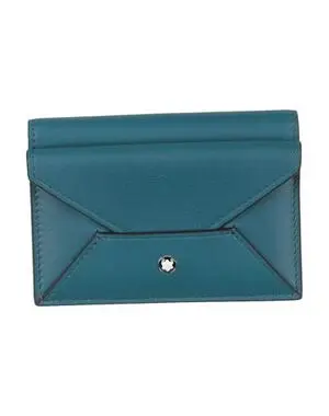 Montblanc Cardholder Deep Teal Leather - Green