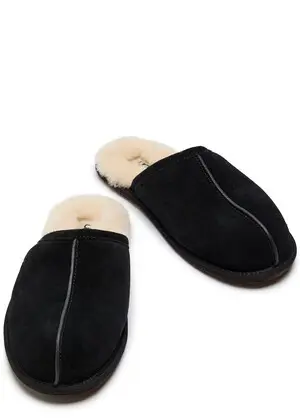 UGG Scuff Suede Slippers - Black