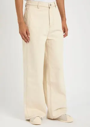 Ami Panelled Wide-leg Jeans