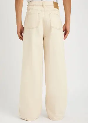 Ami Panelled Wide-leg Jeans