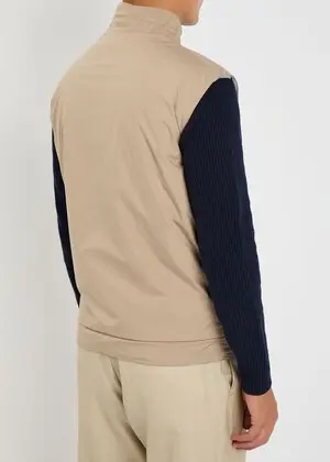 AURELIEN Reversible Shell And Cotton-blend Gilet