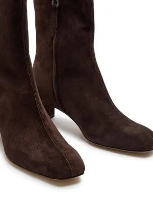 AeydĒ Millie 50 Suede Ankle Boots - Brown