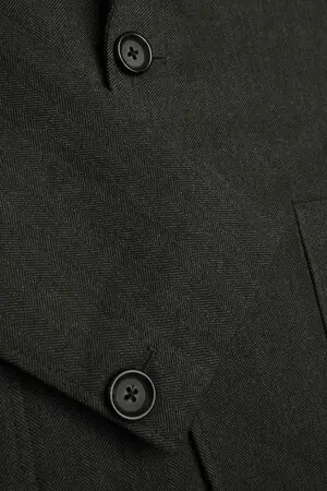 Oliver Peoples Mansfield Herringbone Cotton And Wool-blend Blazer