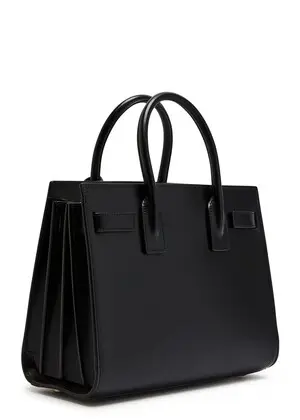 Saint Laurent Sac De Jour Mini Leather Top Handle Bag - Black