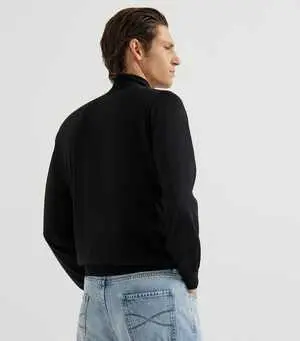 Brunello Cucinelli Silk-cashmere Rollneck Sweatshirt