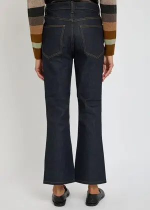 Tory Burch Cropped Flared-leg Jeans