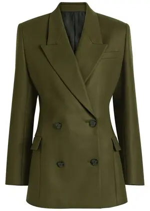 Alaïa Double-breasted Cotton Blazer