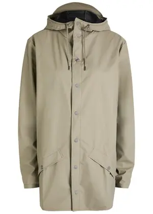 Rains W3 Hooded Waterproof Jacket - Sage