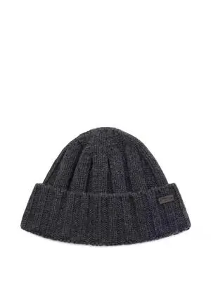 TOD'S Ribbed-knit Beanie - Grey