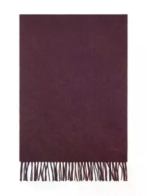 TOD'S Fringed Scarf - Purple