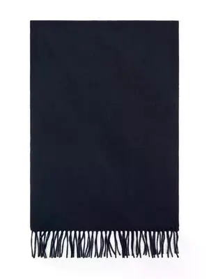 TOD'S Fringed Cashmere Scarf - Blue