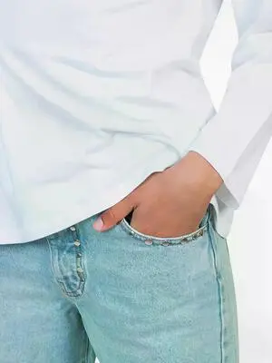 Gimaguas Washed Straight Leg Jeans