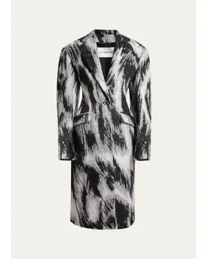 Givenchy Animal Hair Cocoon Coat