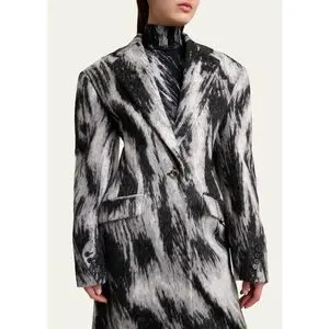 Givenchy Animal Hair Cocoon Coat