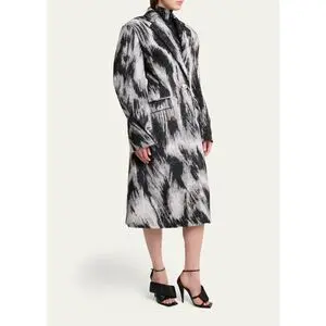 Givenchy Animal Hair Cocoon Coat