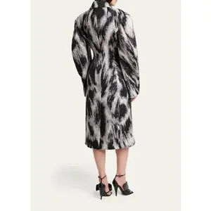 Givenchy Animal Hair Cocoon Coat