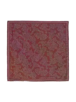 Brunello Cucinelli Paisley-design Silk Scarf - Red