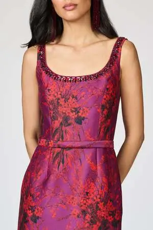 Sachin & Babi Lana Gown - Raspberry Bouquet