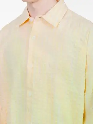 VOUS DÉCIDEZ Seersucker Striped Shirt