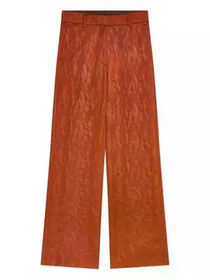 Dries Van Noten Jacquard-swirl Trousers