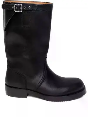 Dries Van Noten Buckle Leather Boots