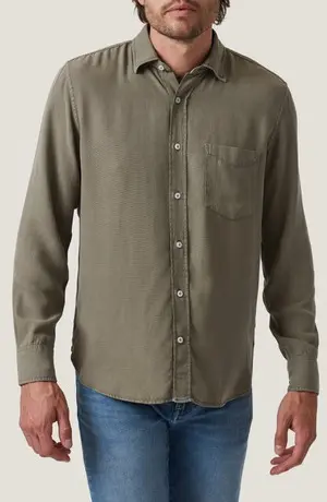 34 Heritage Solid Lyocell Button-up Shirt