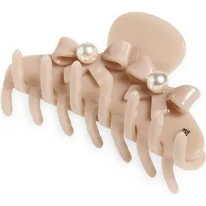 Alexandre De Paris Faux Pearl Claw Clip - Rose
