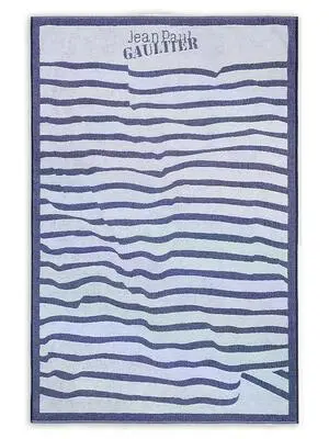 Jean Paul Gaultier Striped Beach Towel - White